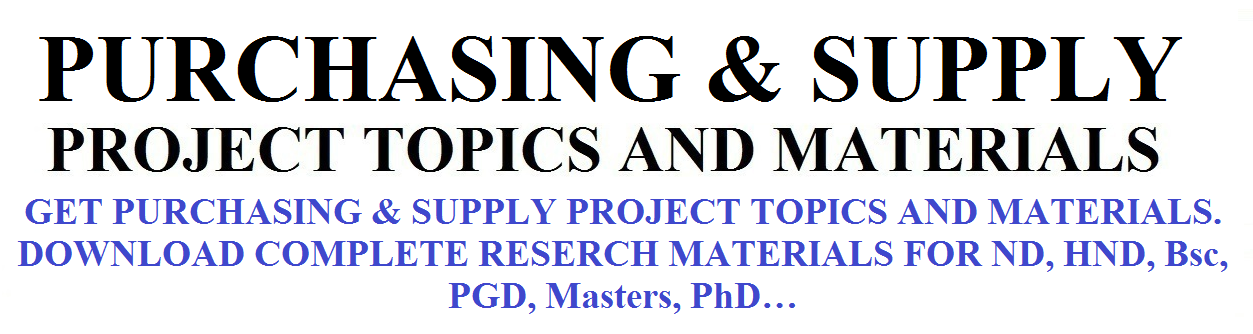 PHARMACY PROJECT TOPICS AND MATERIALS - Posts